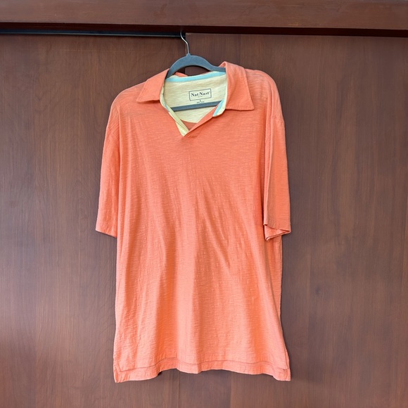 Nat Nast | Shirts | Nat Nast Orange Polo Shirt | Poshmark